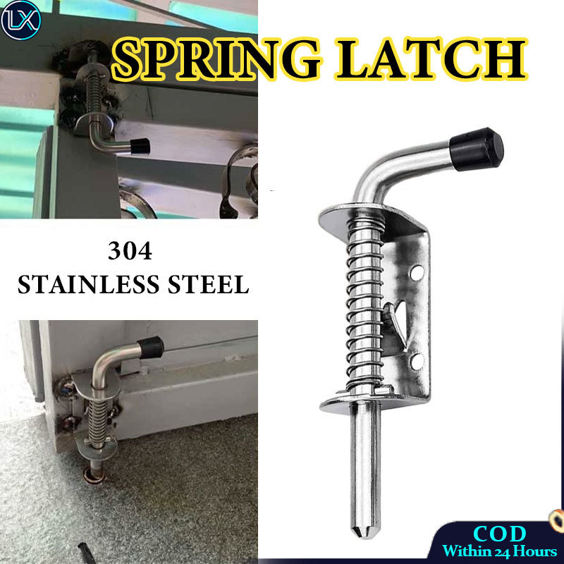 304 Stainless Steel Spring Lock Barrel Bolt for Gate Shed Door Tailgate ...