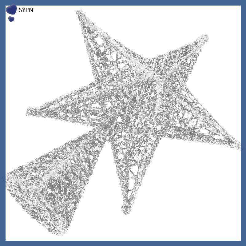 Silver Iron Star Palamuti para sa Xmas Tree Ornament Magaan Matibay ...