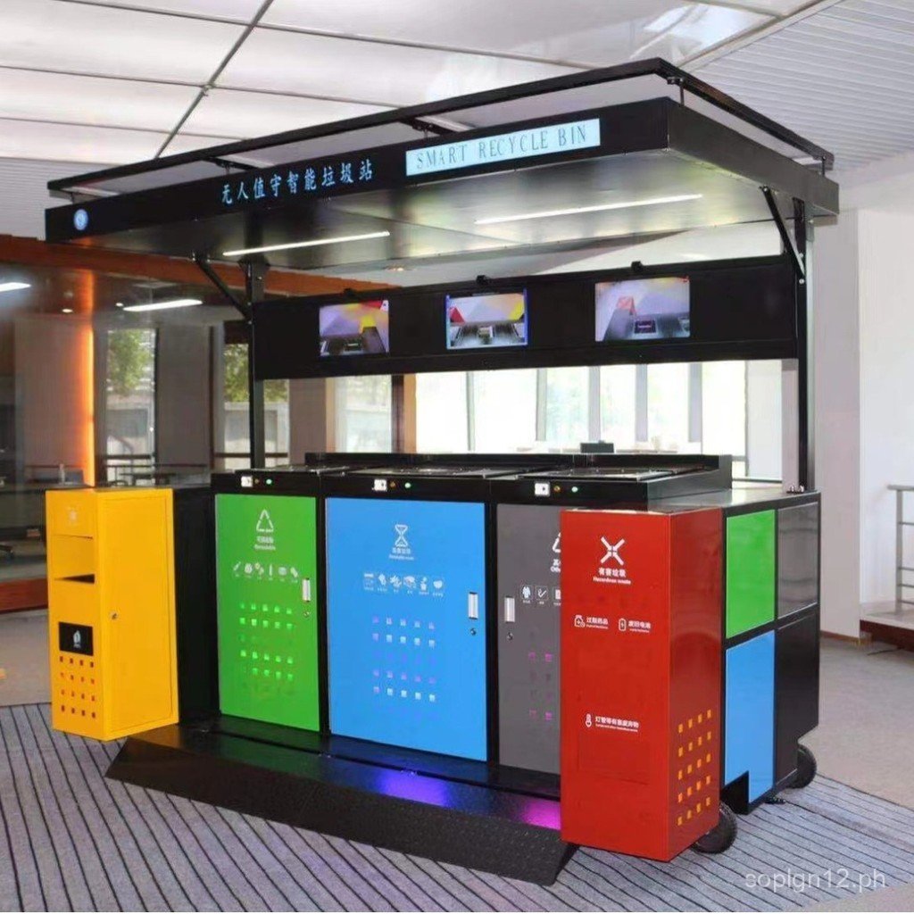 Intelligent Waste Sorting Kiosk Unattended Waste Sorting Collection ...