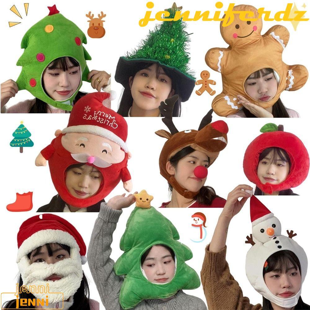 JENNIFERDZ Christmas Tree Hat, Reindeer Snowman Christmas Hat, Cute ...