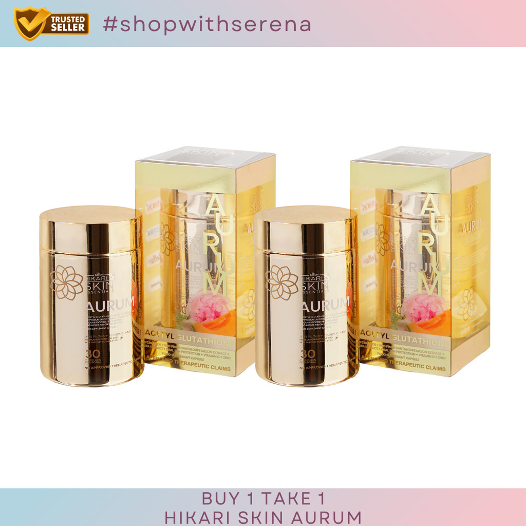 Buy 1 Take 1 Hikari Skin Aurum S-Acetyl Glutathione Skin Whitening ...