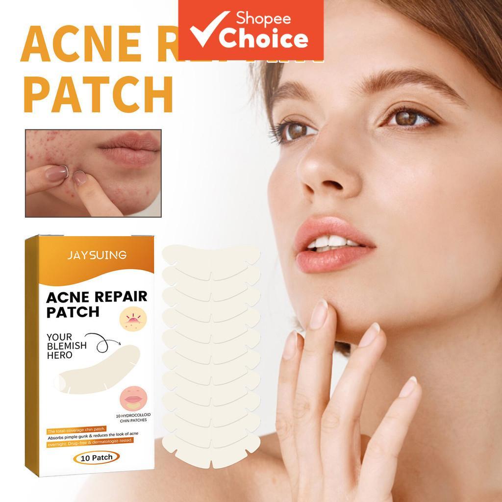 CHIBEL 10 Patches Chin Acne Patch Hydrocolloid Acne Pimple Patch ...
