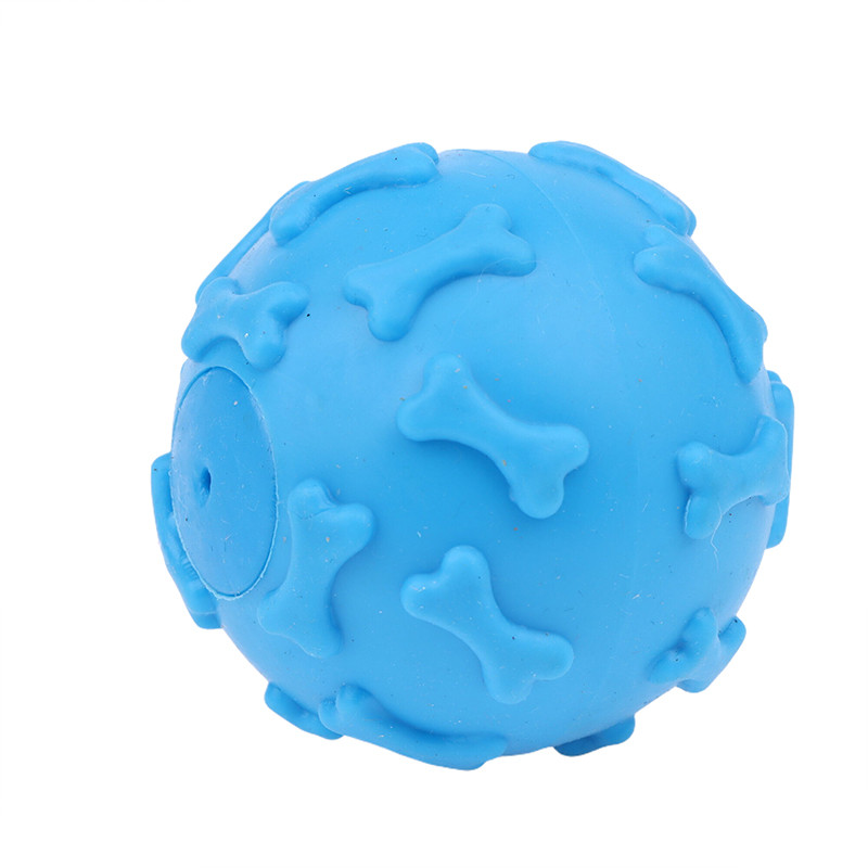 Cfph Pet Plaything Interactive Dog Toys Squeaky Rubber Dog Toy Ball ...