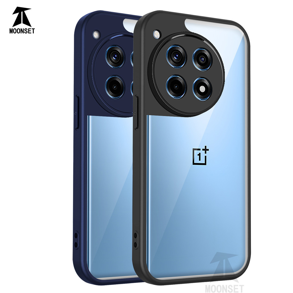 For OnePlus 12R Case Crystal Clear Hard Back Soft Edges Shockproof Slim ...
