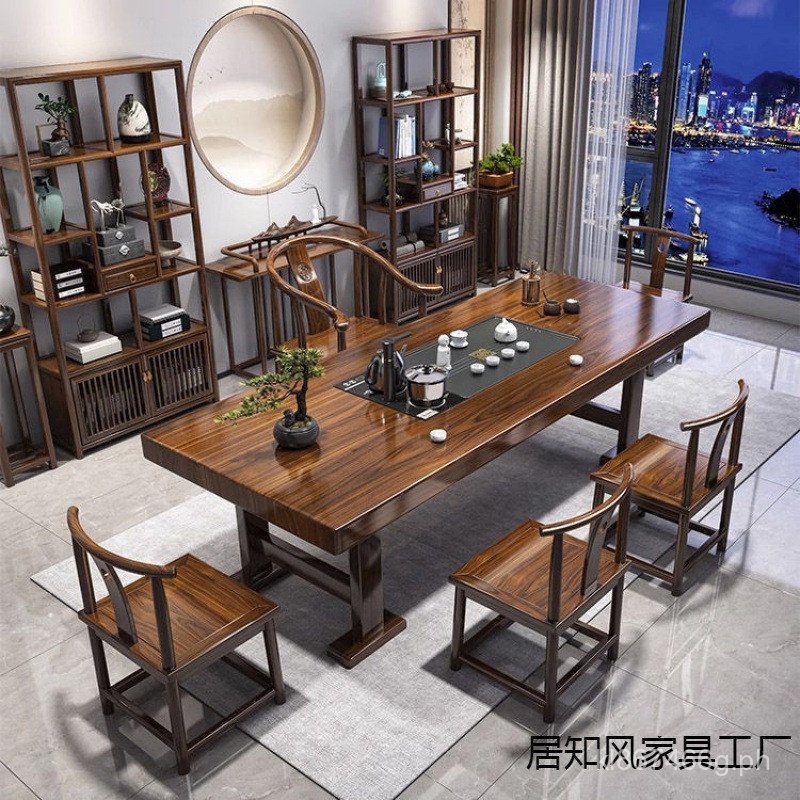 Tea Table with Kettle Combination Kung Fu Integrated New Chinese Style ...