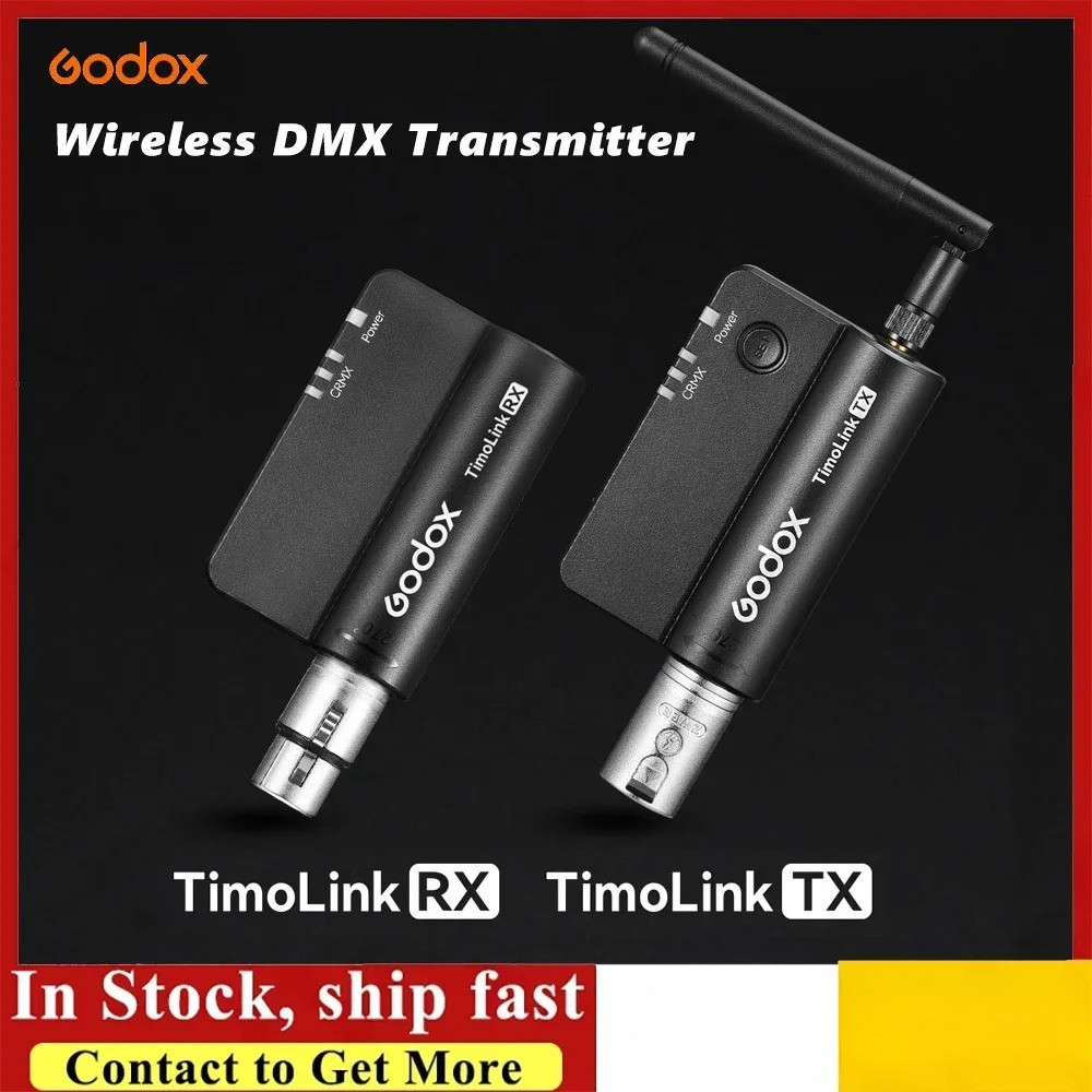 Godox TimoLink TX RX Wireless DMX Transmitter Built-In LumenRadio CRMX ...