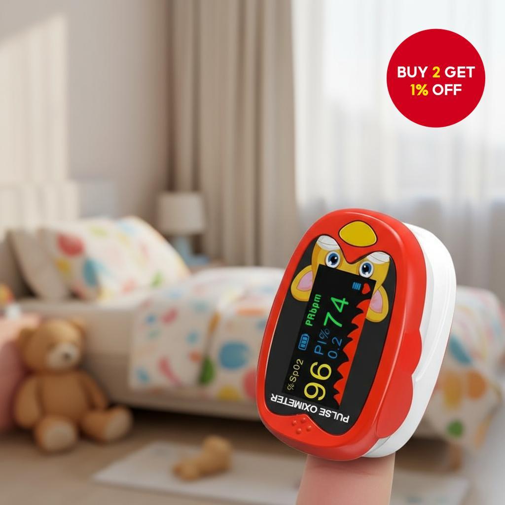 Rechargeable Pediatric Pulse Oximeter, Spo2 Blood Oxygen Meter for ...