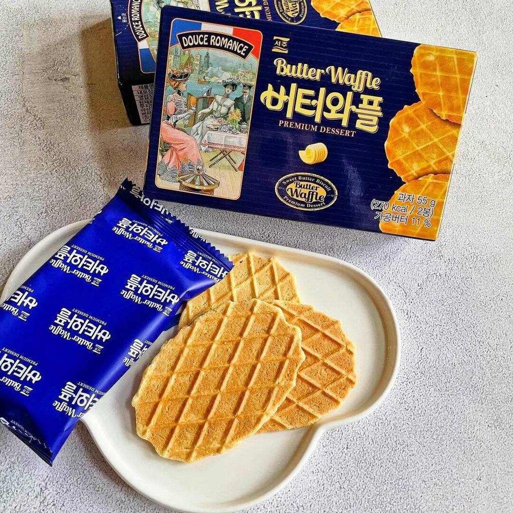 Korea Imported Western Butter Waffle Crisp Biscuits Waffle Biscuits ...