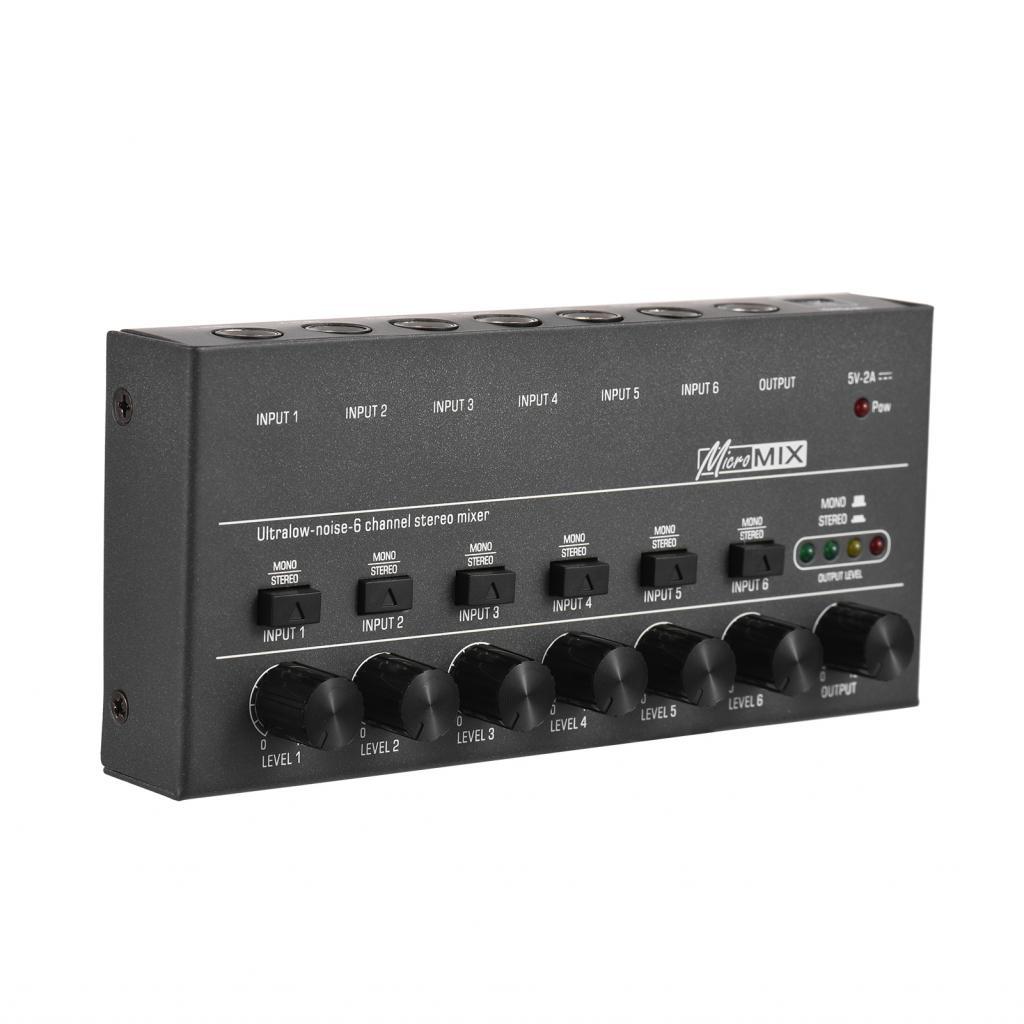 musicalbase-PH Ultra Low Noise 6 Channel Line Stereo Mixer Input 1 ...