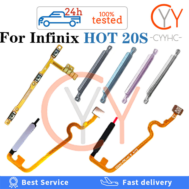 For Infinix Hot 20S X6827 Back Home Button Fingerprint Scanner Sensor ...