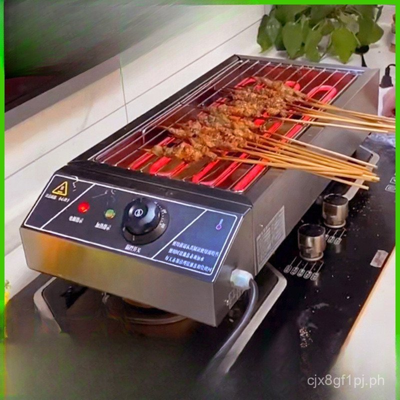Smokeless Electric BBQ Grill Home Electric Grill Lamb Skewers Indoor ...