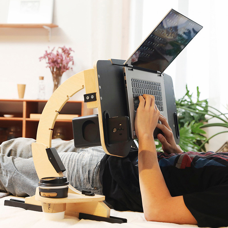 Youzan Laptop Stand Bed Computer Desk for Lying Down Adjustable ...
