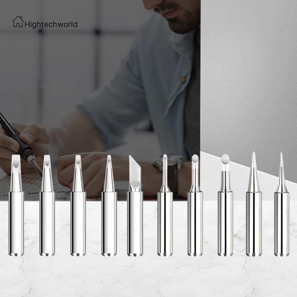 11 Pcs Soldering Iron Tips with Welding Sleeve 900M Lead-Free Solder ...