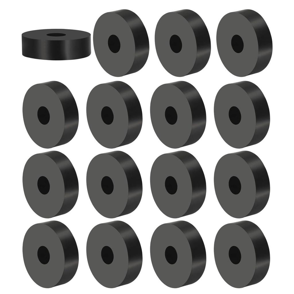 PATIKIL Multi Purpose Rubber Spacer, 16 Pcs 10mm ID x 35 OD x 10mm T ...
