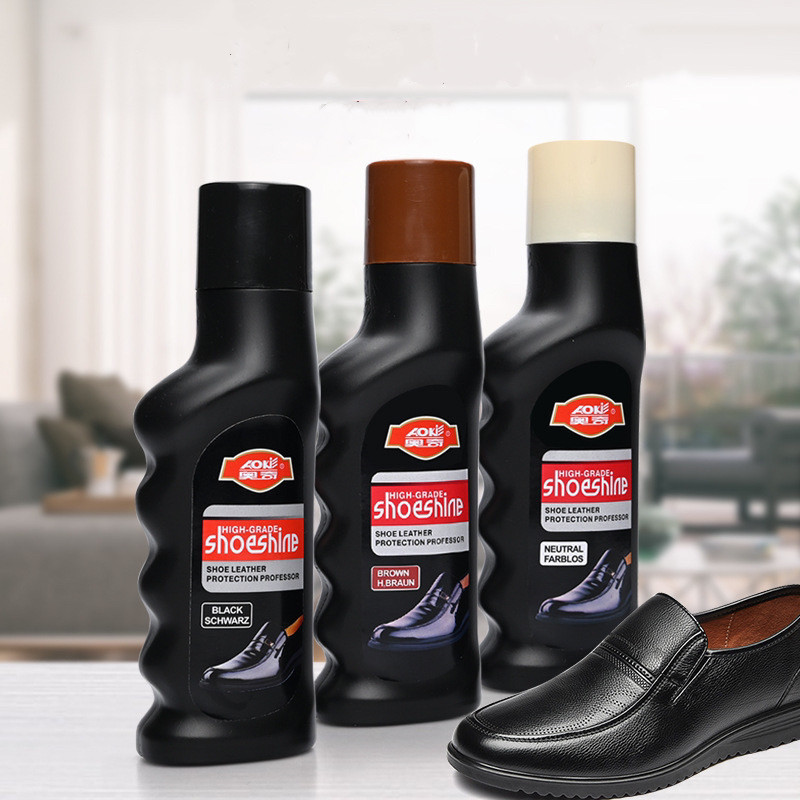 AOKIE Shoe Shine High Grade Shoe Polish Wax Liquid 65ml | Shopee ...