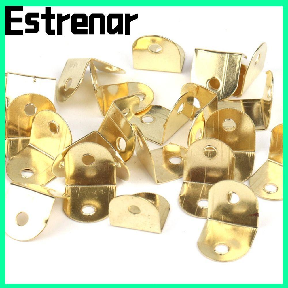 ESTRENAR 100 Pcs L Shape Corner Repair Brace, Small Gold Stainless ...