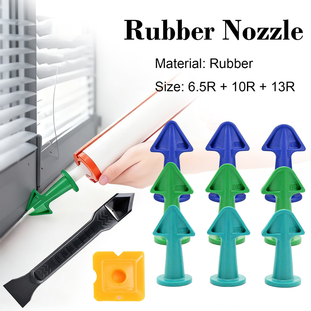 Caulking Nozzle Applicator Set – 5PCS Silicone Remover & Grout Kit for ...