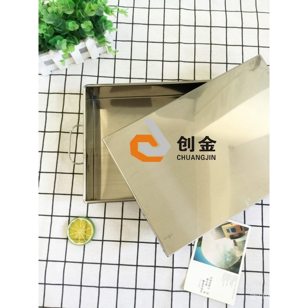 Stainless Steel Su Box with Lid Toast Box Square Basin Steamed Cake ...