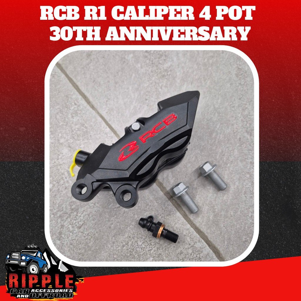 RCB Brake Caliper 4 Piston R1 CNC Series 30th Limited Edition Universal ...