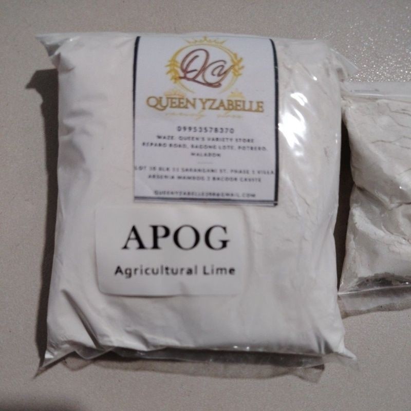 APOG Agricultural Lime Calcium Carbonate Emerald Brand 250G 500G 1KG ...