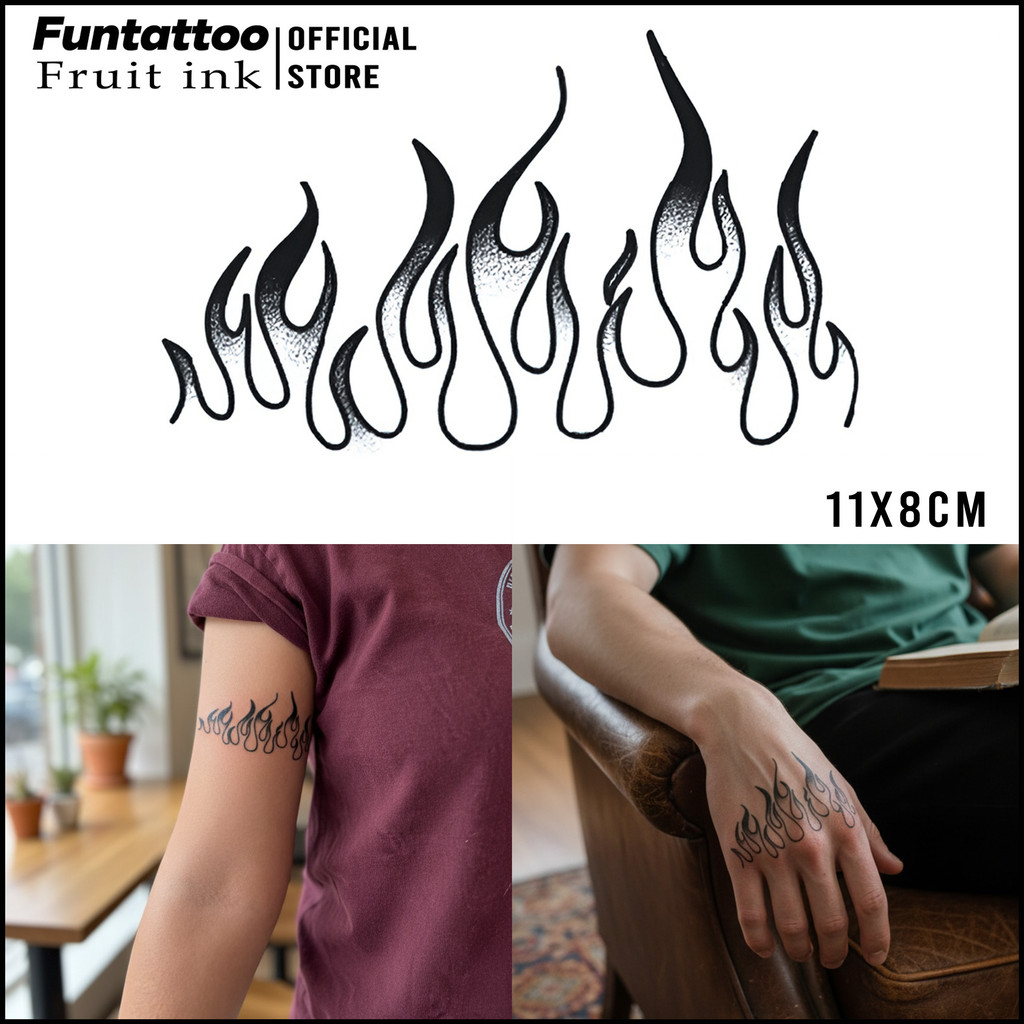 Flame Tattoo Fruit Ink long lasting 15 days waterproof 11*8cm - semi ...