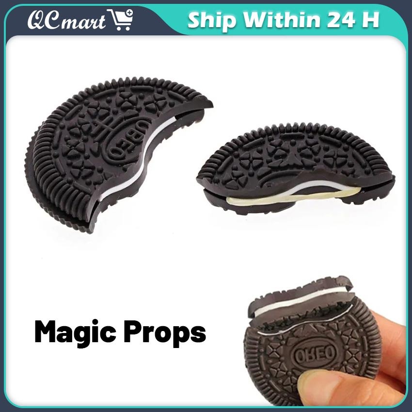 【Ship In 24H】Biscuit Bitten And Restored Close-Up Magic Street Trick ...