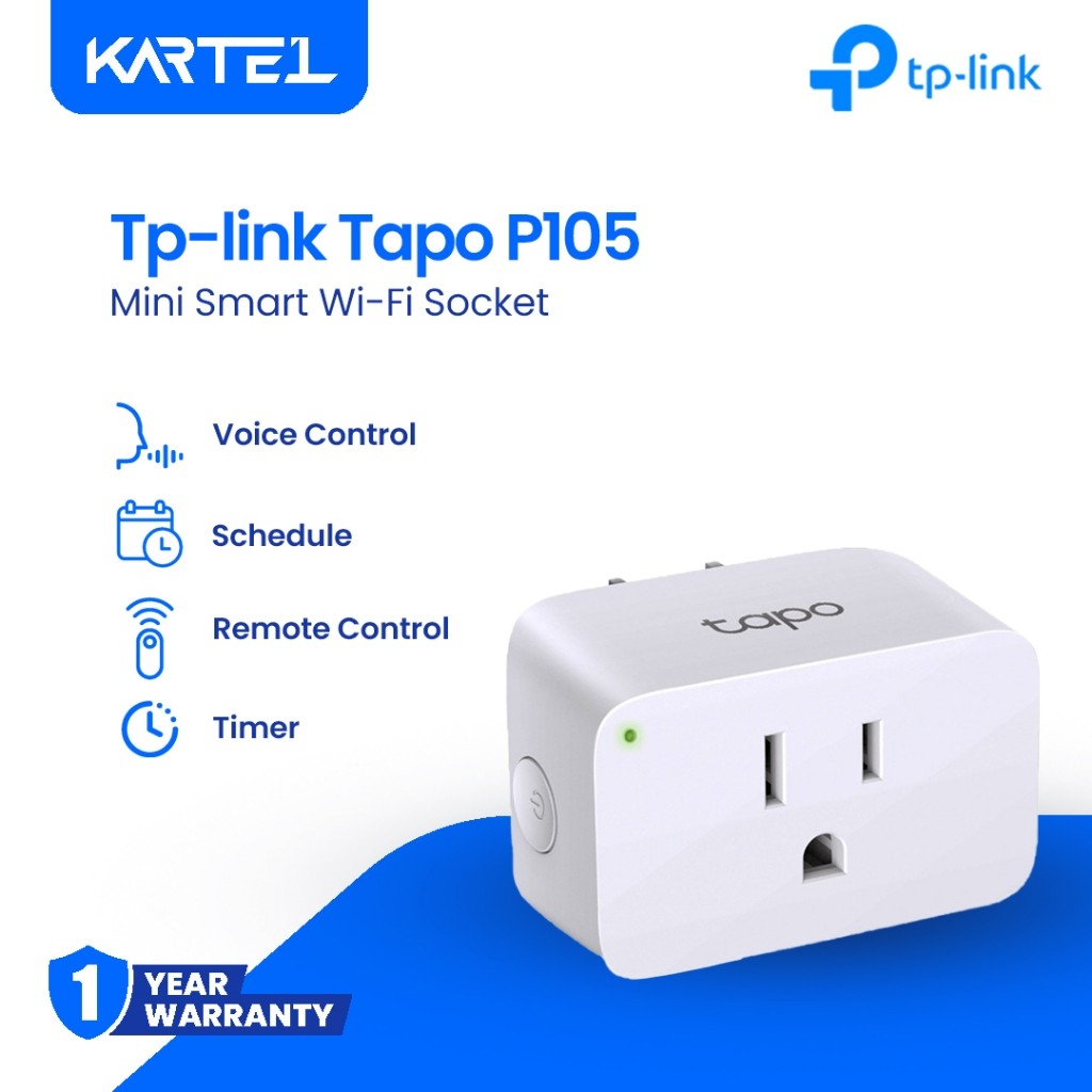 Tp-Link Tapo P105 Mini Smart Wi-Fi Plug for Home Automation | Shopee ...
