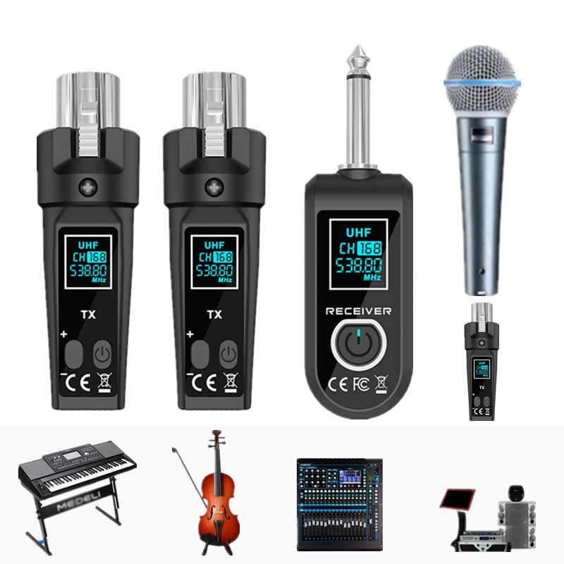 Christmas Gift Wireless TRS Transmitter and Receiver 6.35mm ...