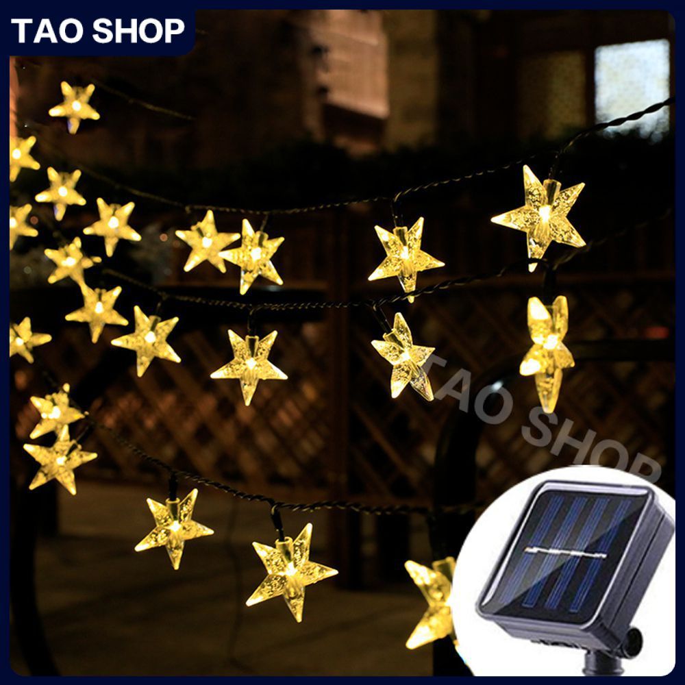 Five-pointed Star Ball Solar Star Light Led Colored Light Flashing ...