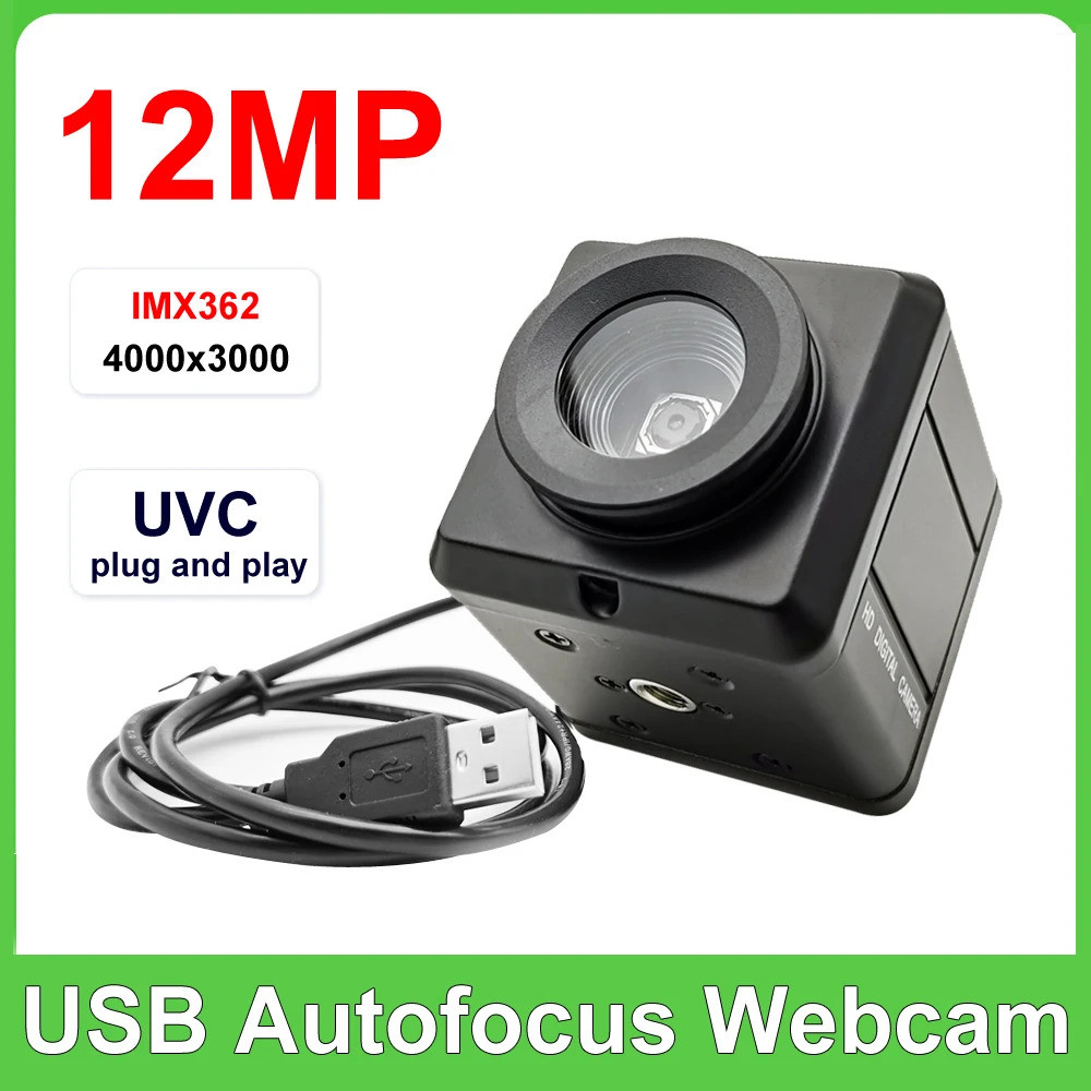 Industrial 12mp Usb Webcam Ccd Imx362 Sensor Autofocus Mini Usb Box ...