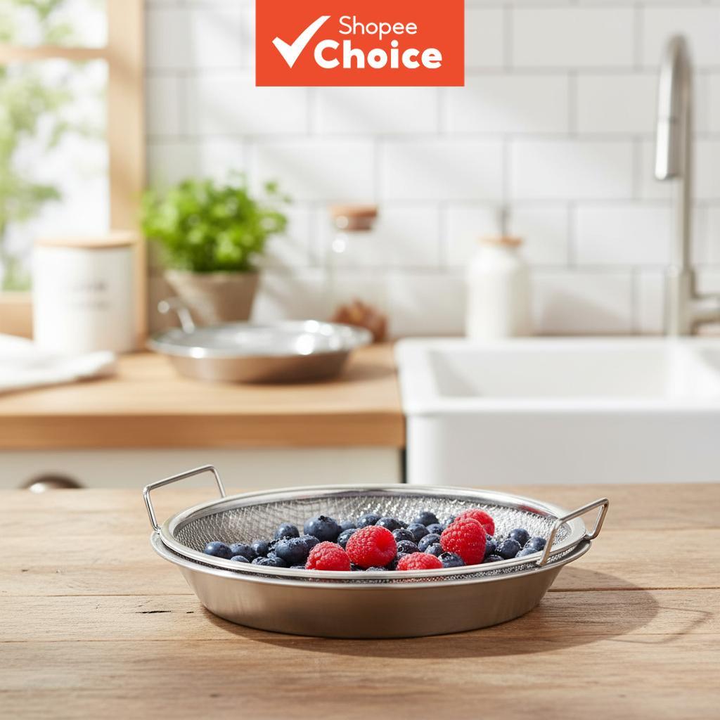 Kitchen Oil Strainer Tray – Stainless Steel Steamable Draining Pan for ...