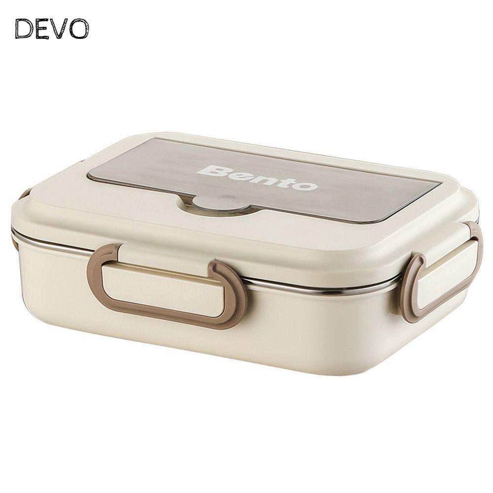DEVO Lunch Box, Gridded Design With Lids Insulated Lunch Box, Leak ...