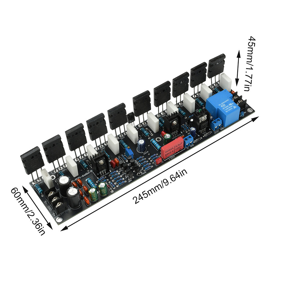 400W/500W Mono Audio Power Amplifier Board DC 20V-90V Wide Voltage Upgrade Version with 1943 ...