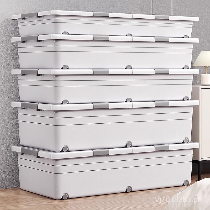 Put2025Drawer-style Under-bed Roller Storage Box for Clothes ...
