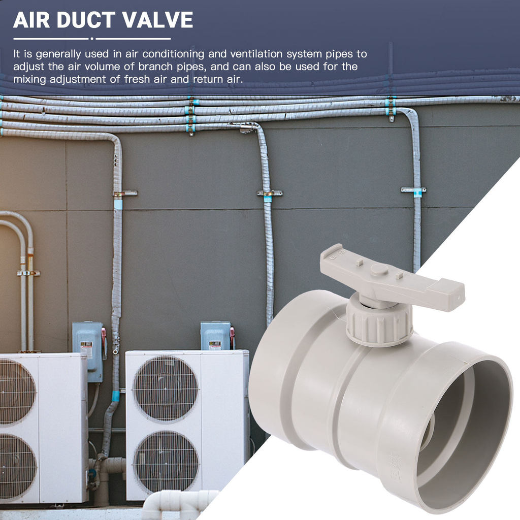 Manual Air Volume Regulating Valve For Duct Air Valves PP Plastic Air ...