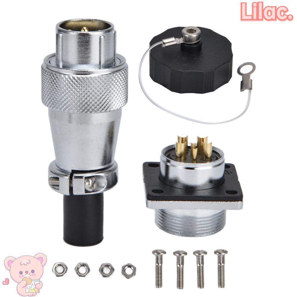 LILAC Aviation Plug Socket, 500V WS20 6 Pin Power Connector ...