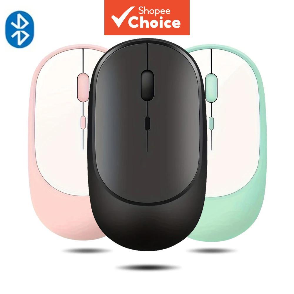 Wireless Mouse Rechargeable Gaming Dual Modes Bluetooth 2.4G USB Mute ...