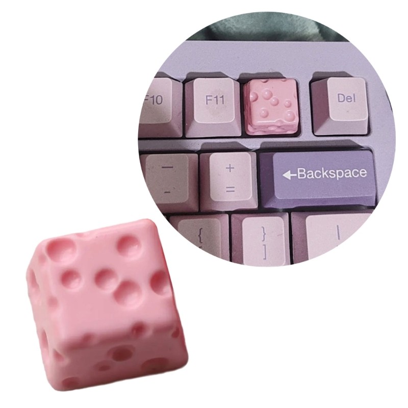 quu Low Profile Cheese Themed Resin ESC Keycap for Mechanical Keyboards ...