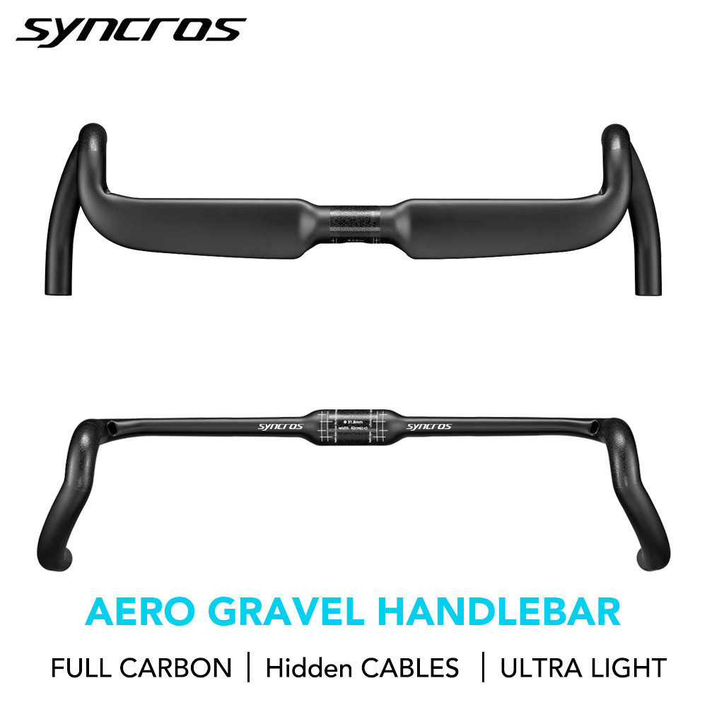 SYNCROS Gravel Bike Carbon Handlebar Speed Carbon Road Handlebars ...