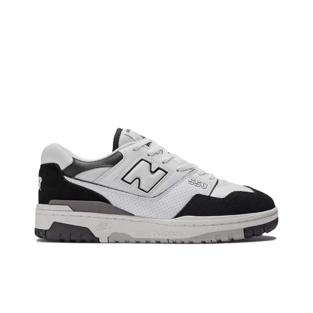 New Balance NB 550 Low Top Retro Basketball Shoe Unisex White Black ...