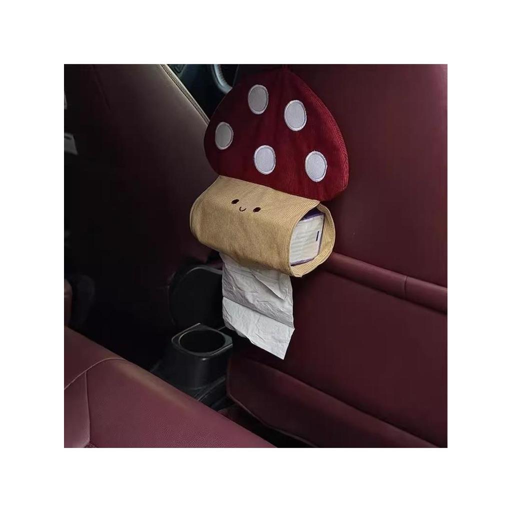 Car Tissue Box Mushroom Tissue Box Hanging Cute Rear Tissue Box Car ...