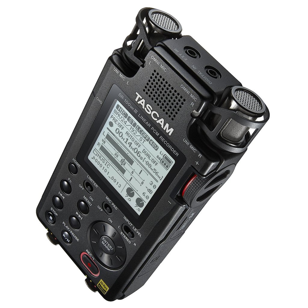 TASCAM DR-100MK3 Stereo Linear PCM Recorder 24bit192kHz High Resolution ...