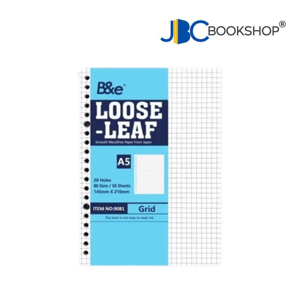 Loose Leaf Binder Notebook Refill 50Sheets A5 Grid 50Sheets | Shopee ...