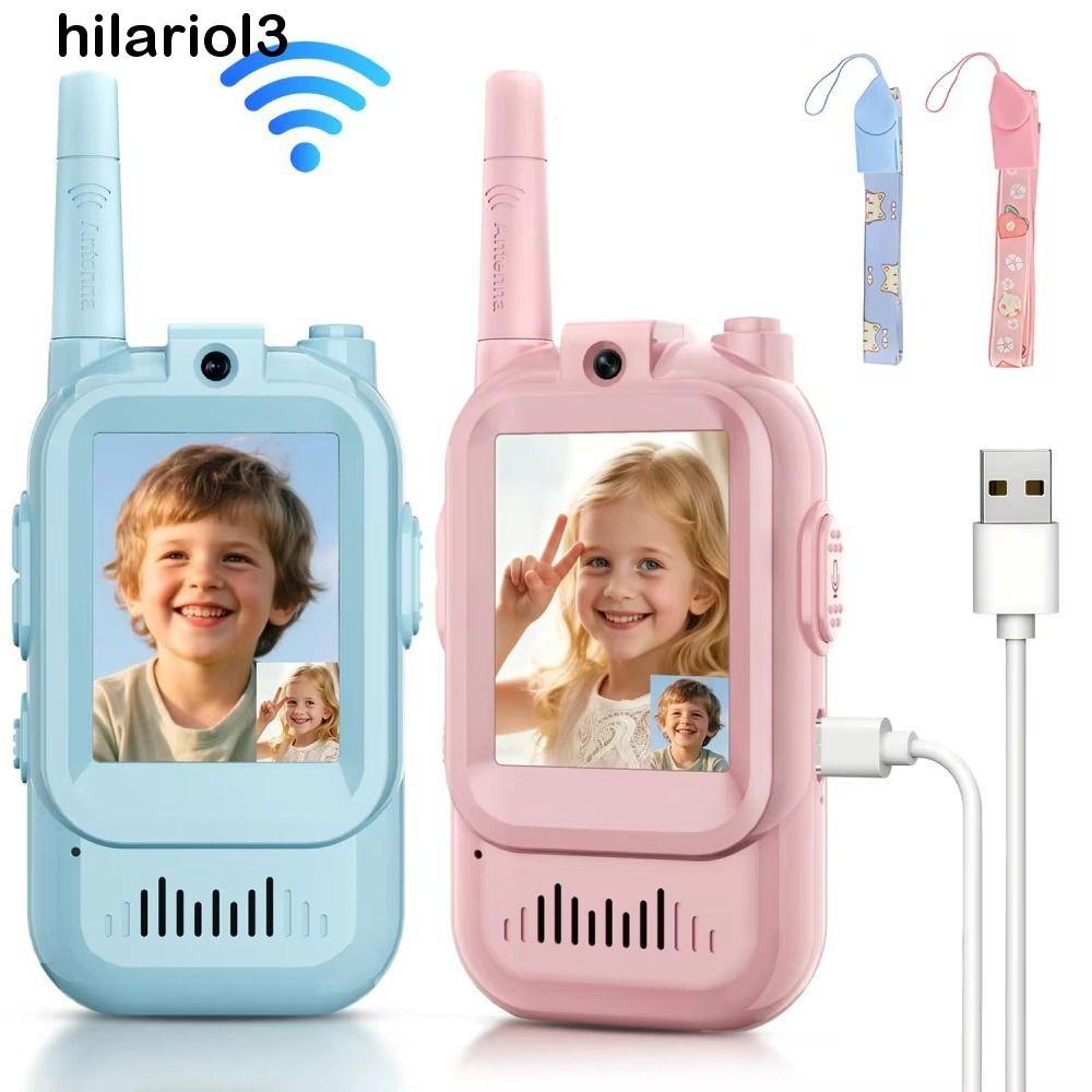 HILARIO Children's Video Intercom, HD Screen 4 Voice Effects Video ...