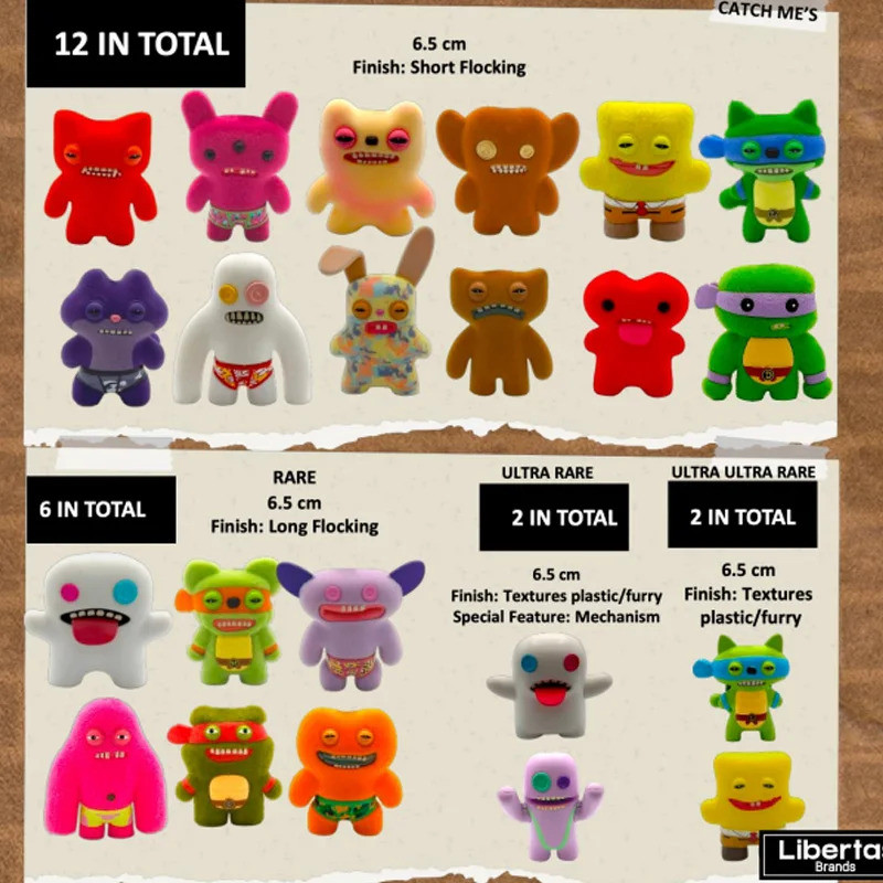 Original Fuggler KeyChain Blind Box 2 Ugly Teeth Monster Teenage Mutant ...