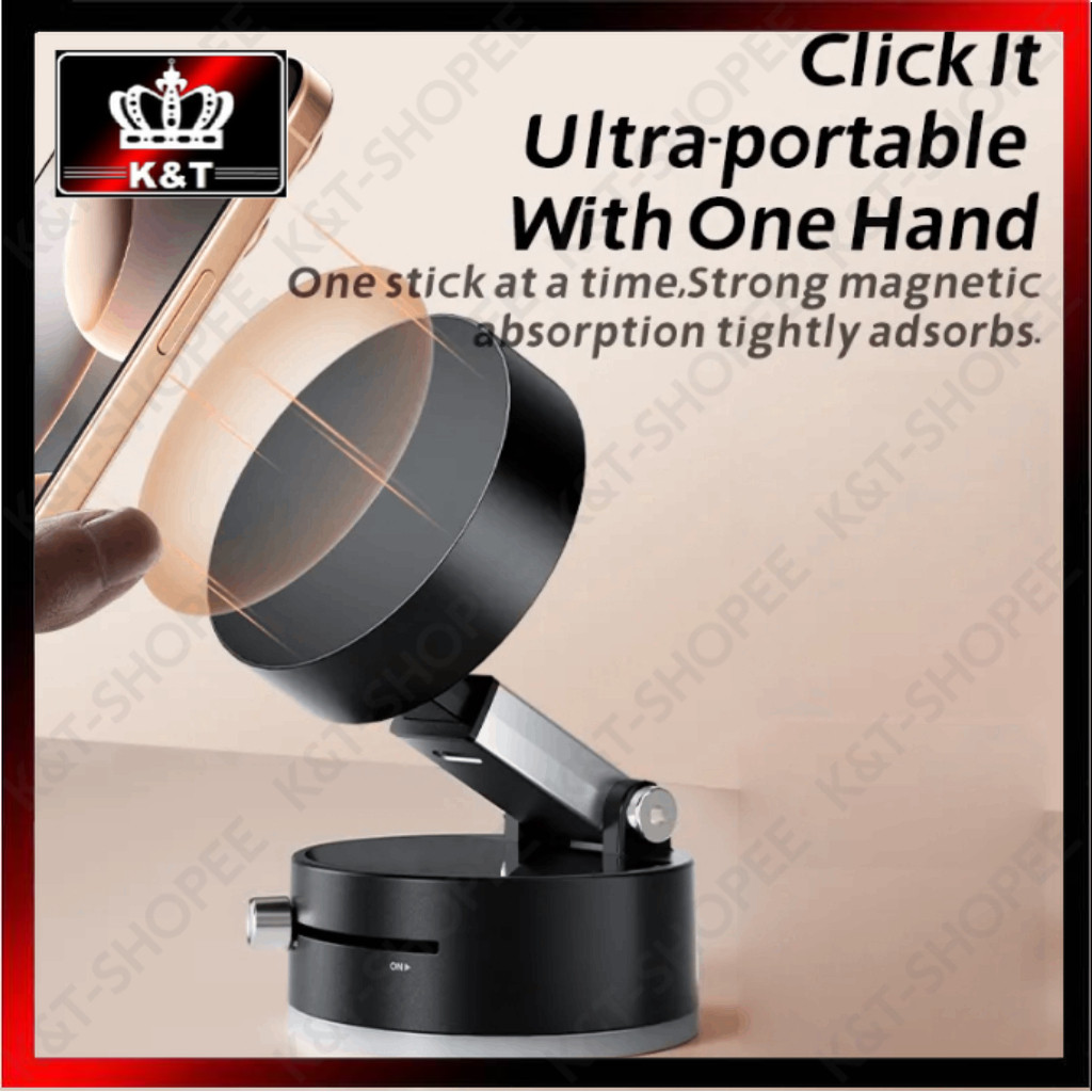 A2 Magnetic Phone Holder 180° Angle Strong Adsorption Foldable Car Air ...