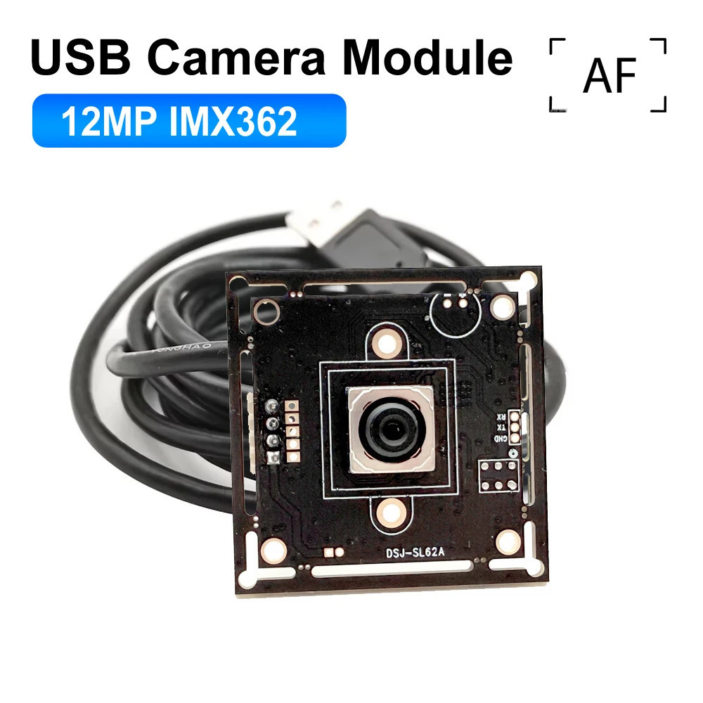 Webcam Module 12mp Hd Imx362 Sensor Autofocus Camera No Distortion Lens ...