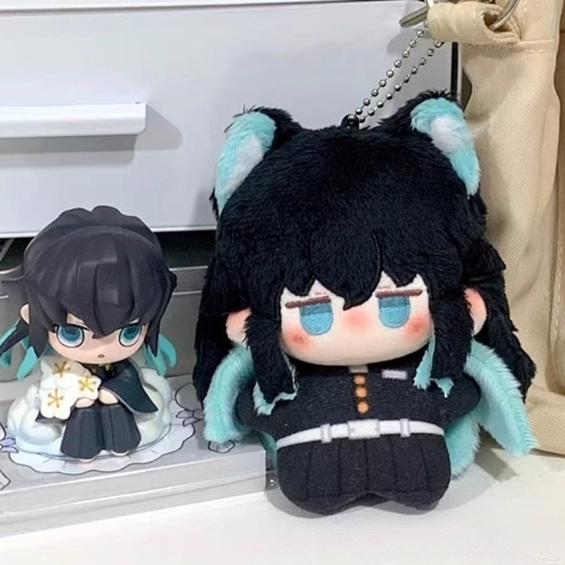 10cm Demon Slayer Tokitou Muichiro Plush Toy Figure Dolls Keychain ...
