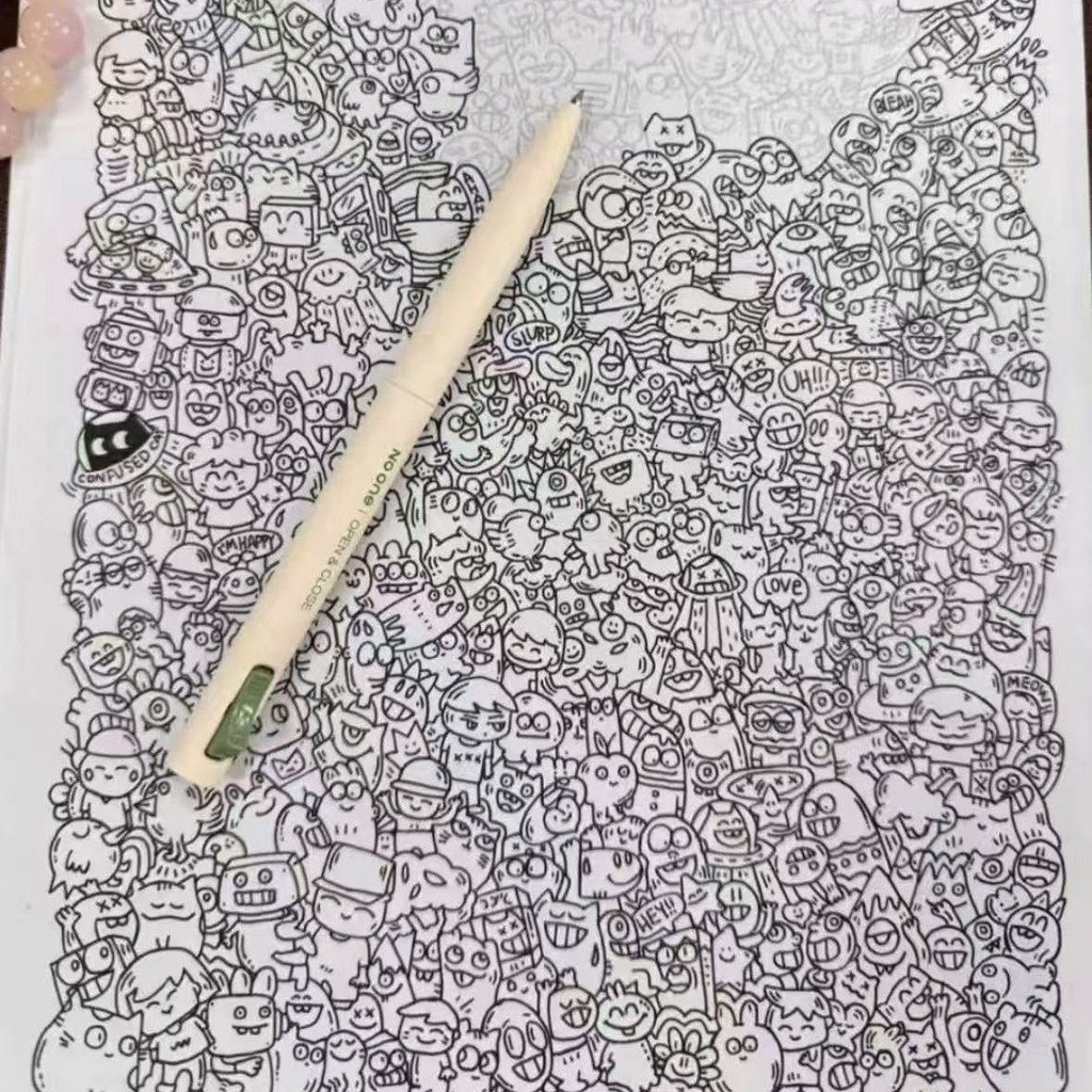 [Ready Stock] Pen Control Practice Drawing Drawing Drawing Work Boredom ...