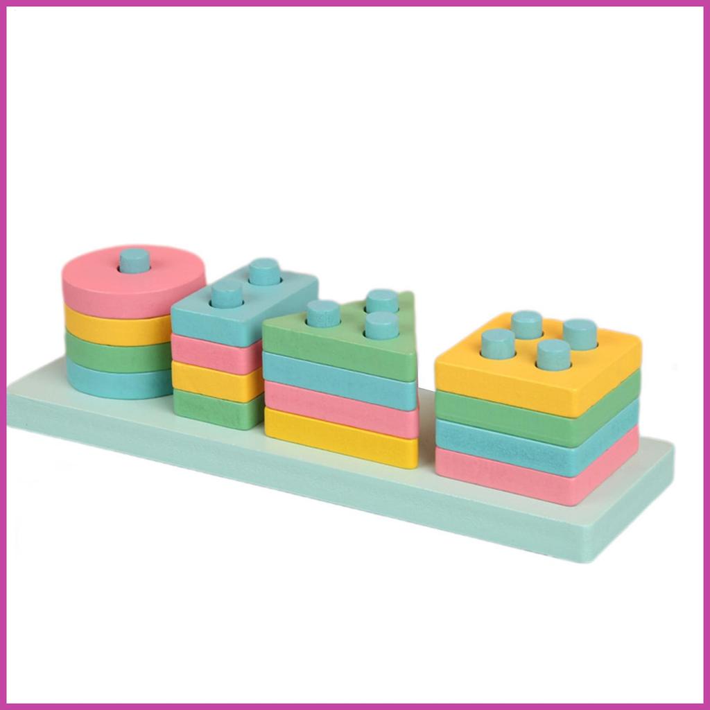 Shape Sorting Toy Kids Puzzle Toddler Shape Sorter Learning & Education ...